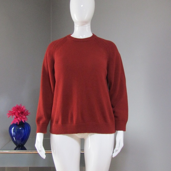 JEANNE PIERRE | Sweaters | New Jeanne Pierre Henna Rust Red Sweater ...